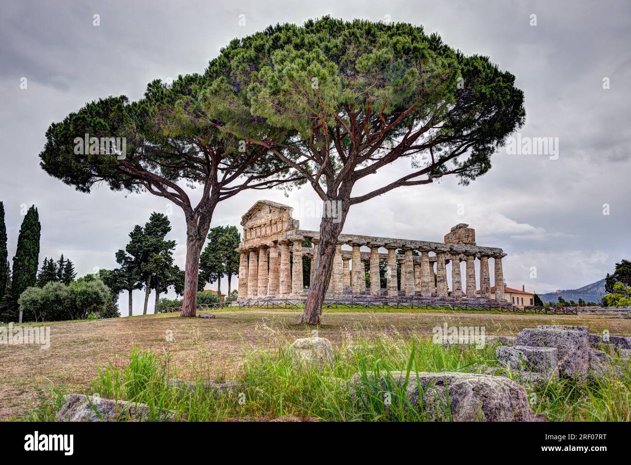 Greek temple of the Greek goddess Athena (Minerva to the Romans) in ...