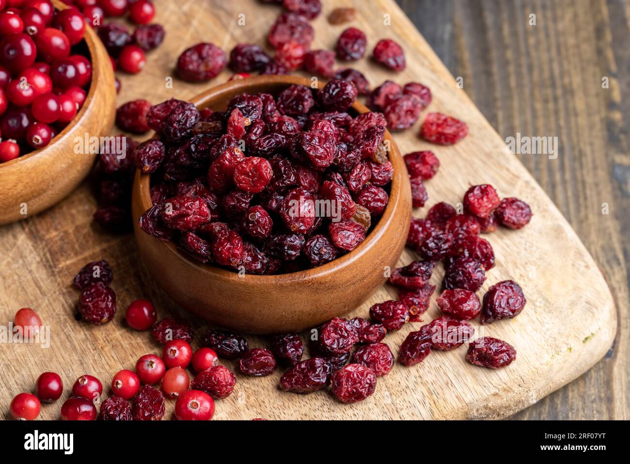 Dried red cranberries with sugar syrup, sweet cranberries dehydrated ...