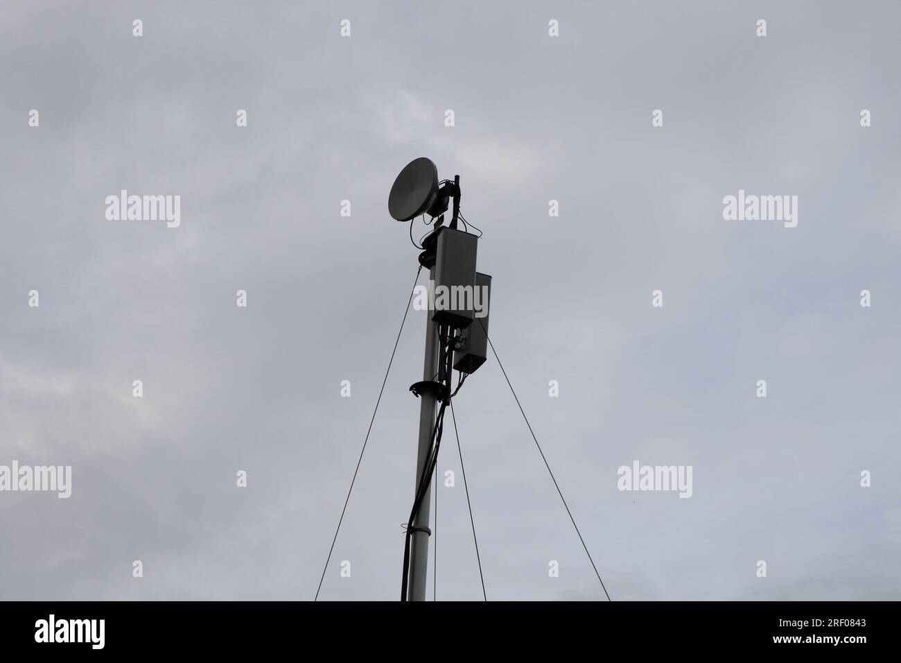 Russian Federation. Saint-Petersburg. Cell tower, mobile operators ...