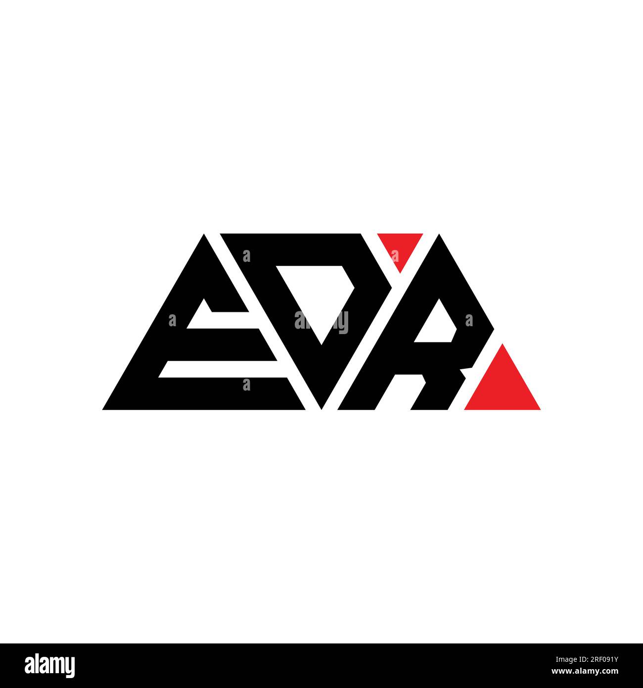 EDR triangle letter logo design with triangle shape. EDR triangle logo ...