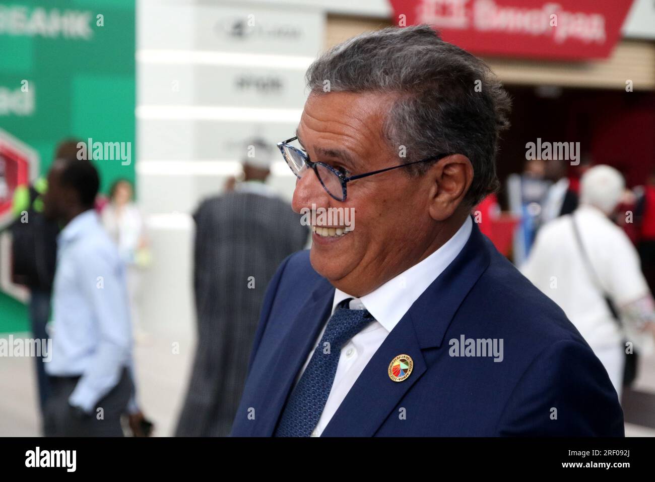 Aziz Akhannouch, Prime Minister of Morocco, on the Russia - Africa ...