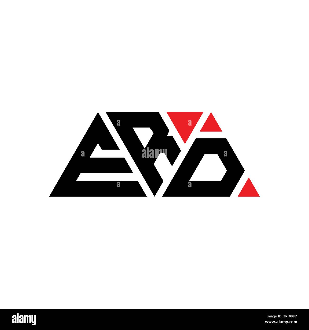 ERD triangle letter logo design with triangle shape. ERD triangle logo ...