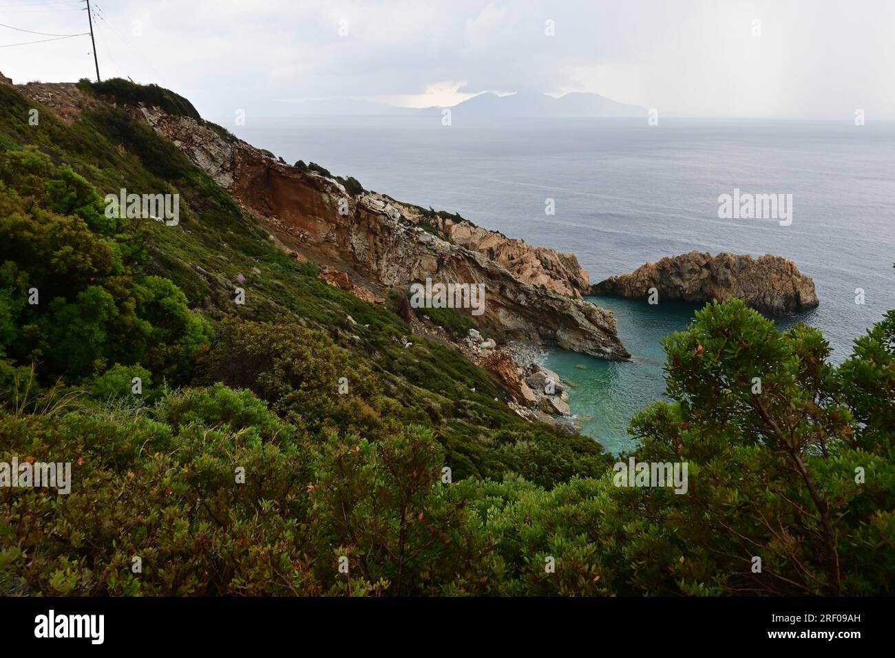 Road from agios kirykos ikaria island hi-res stock photography and images - Alamy