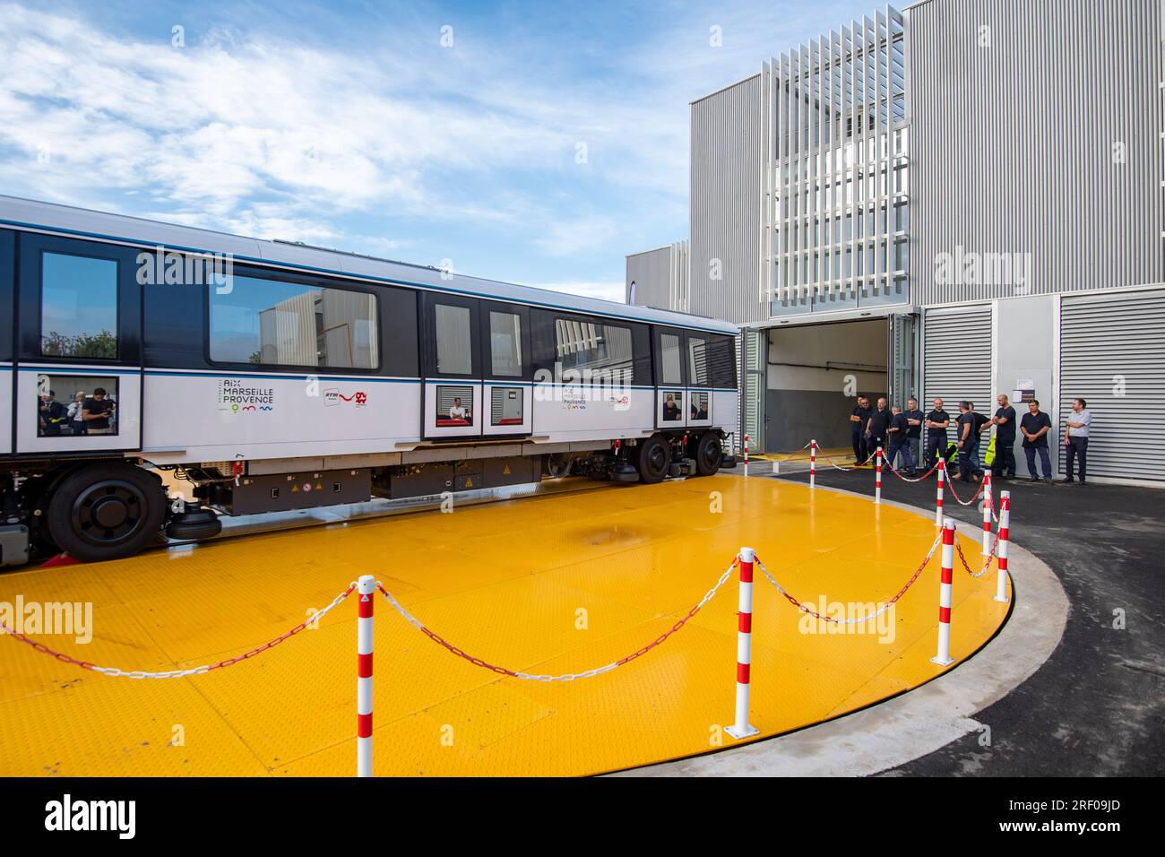 Genera view of a carriage manufactured by Alstom and designed by ...