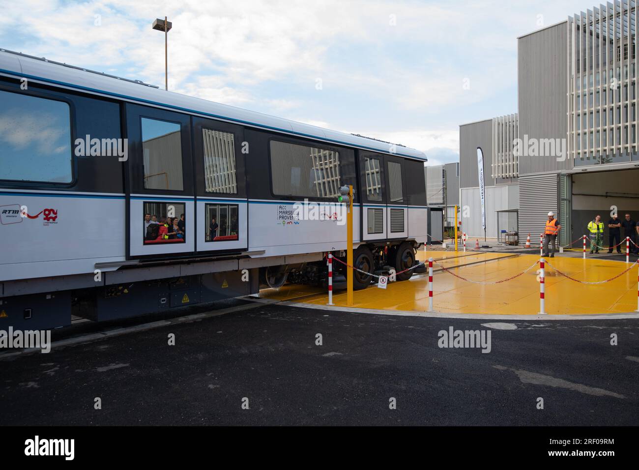 Genera view of a carriage manufactured by Alstom and designed by ...