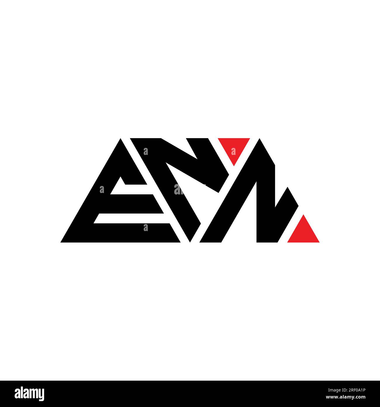 ENN triangle letter logo design with triangle shape. ENN triangle logo ...