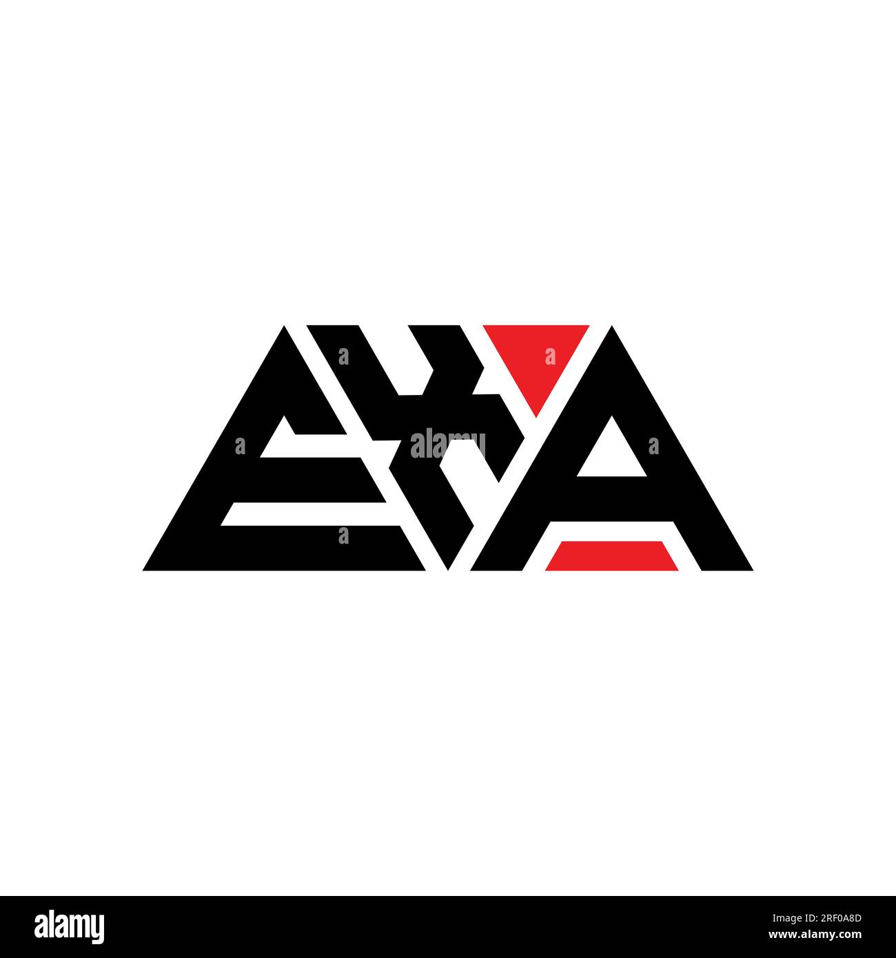 EXA triangle letter logo design with triangle shape. EXA triangle logo ...