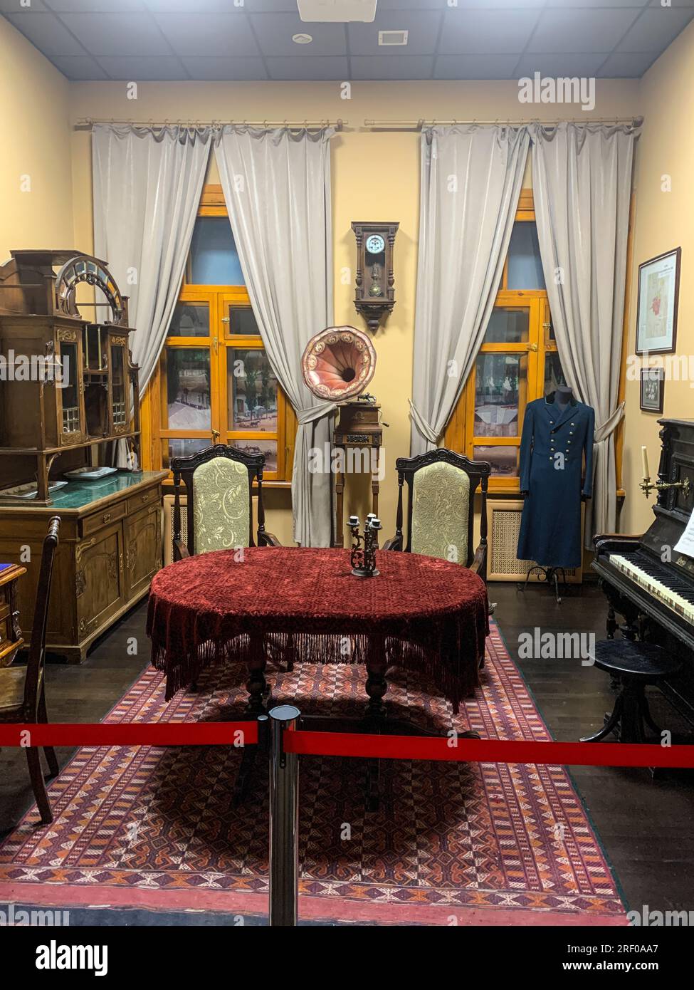 Kazakhstan, Almaty. Museum of Almaty history. Reconstruction of a Room ...