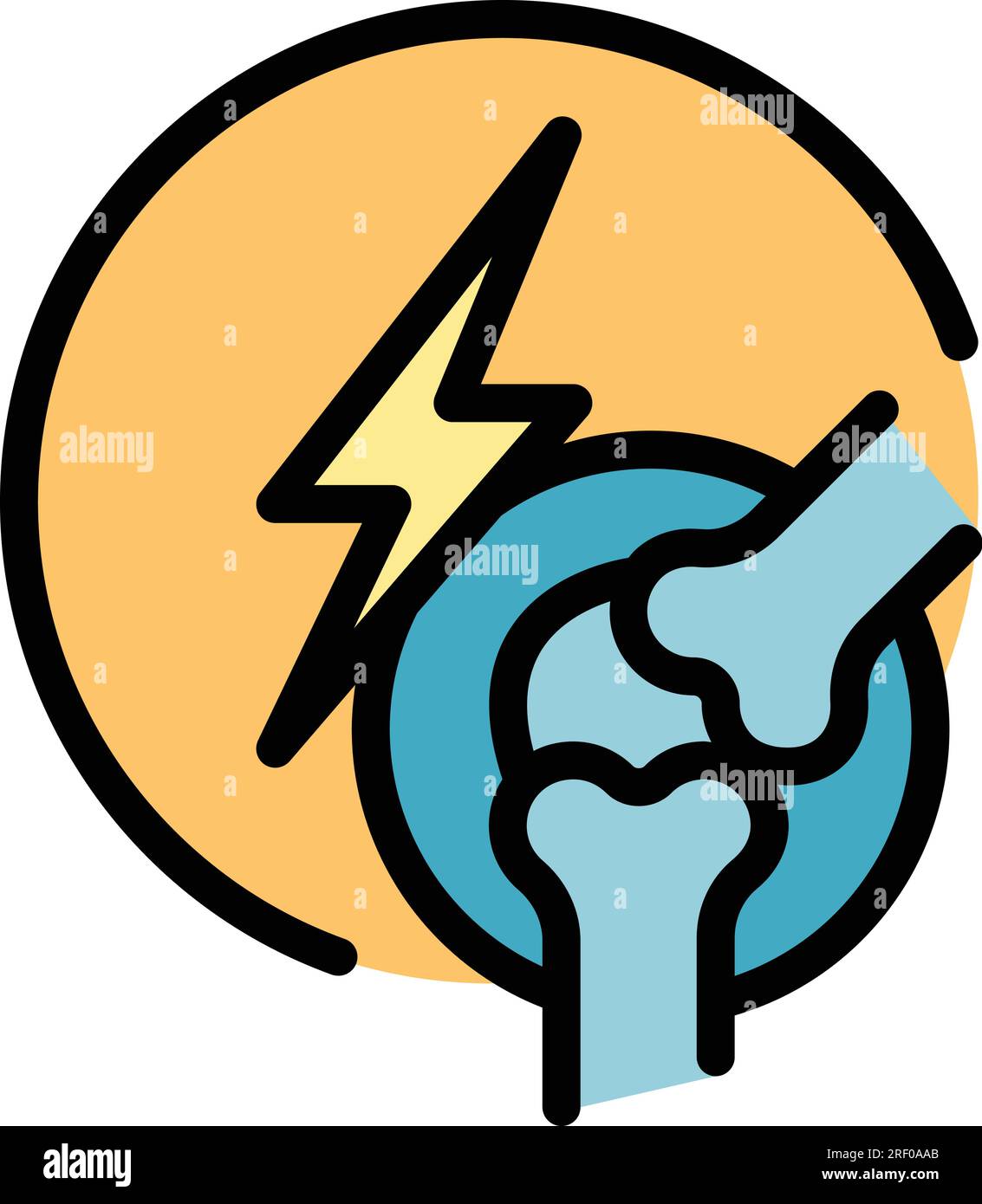 Fast bone recovery icon outline vector. Broken chiropractor. Fracture ...