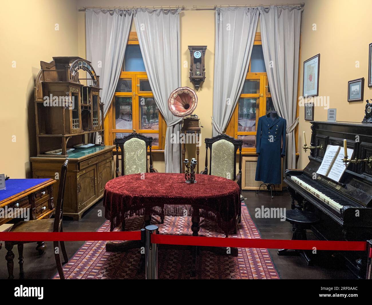 Kazakhstan, Almaty. Museum of Almaty history. Reconstruction of a Room ...