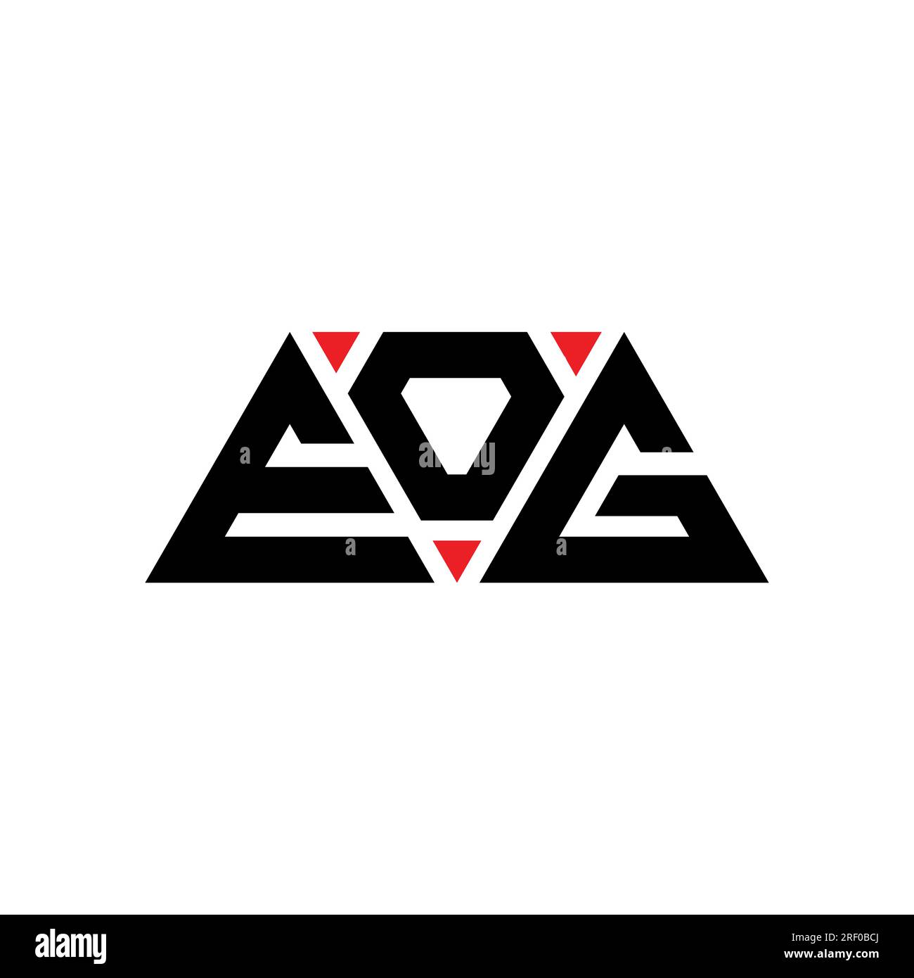 EOG triangle letter logo design with triangle shape. EOG triangle logo ...