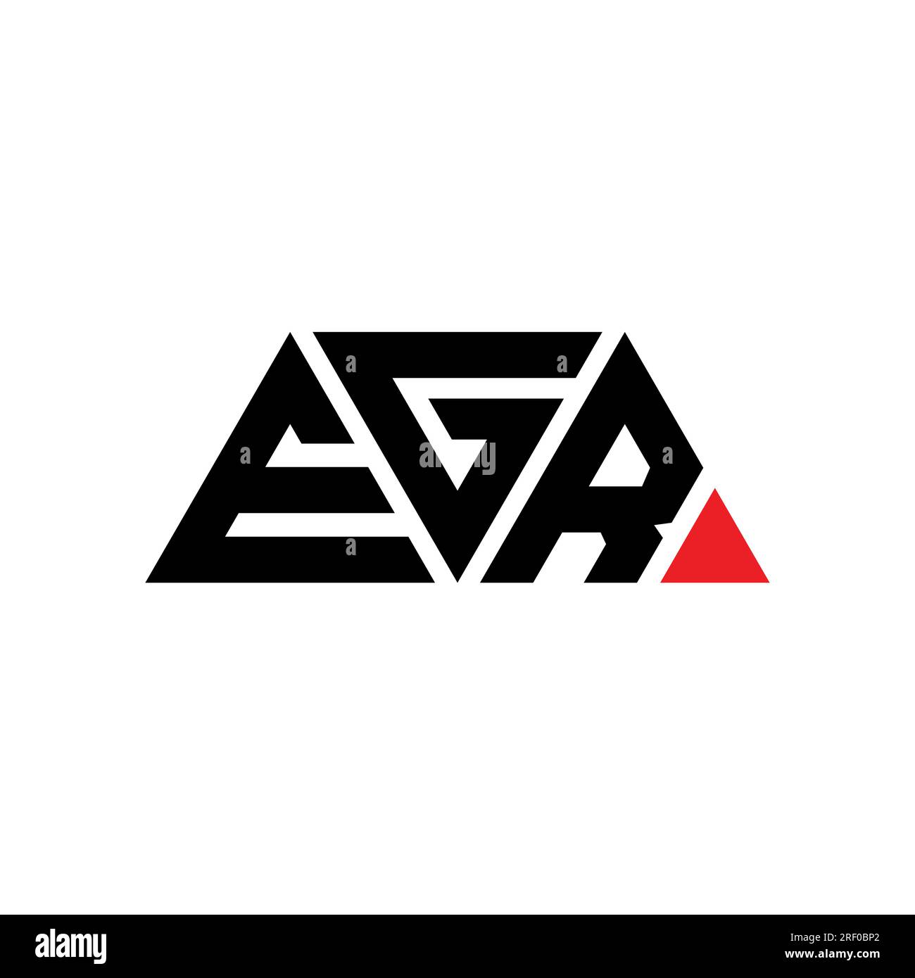 EGR triangle letter logo design with triangle shape. EGR triangle logo ...