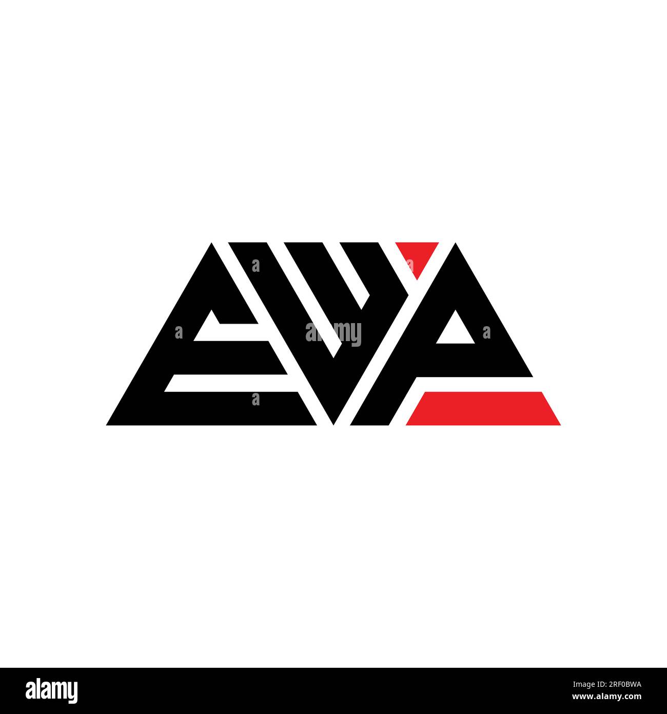EWP triangle letter logo design with triangle shape. EWP triangle logo ...