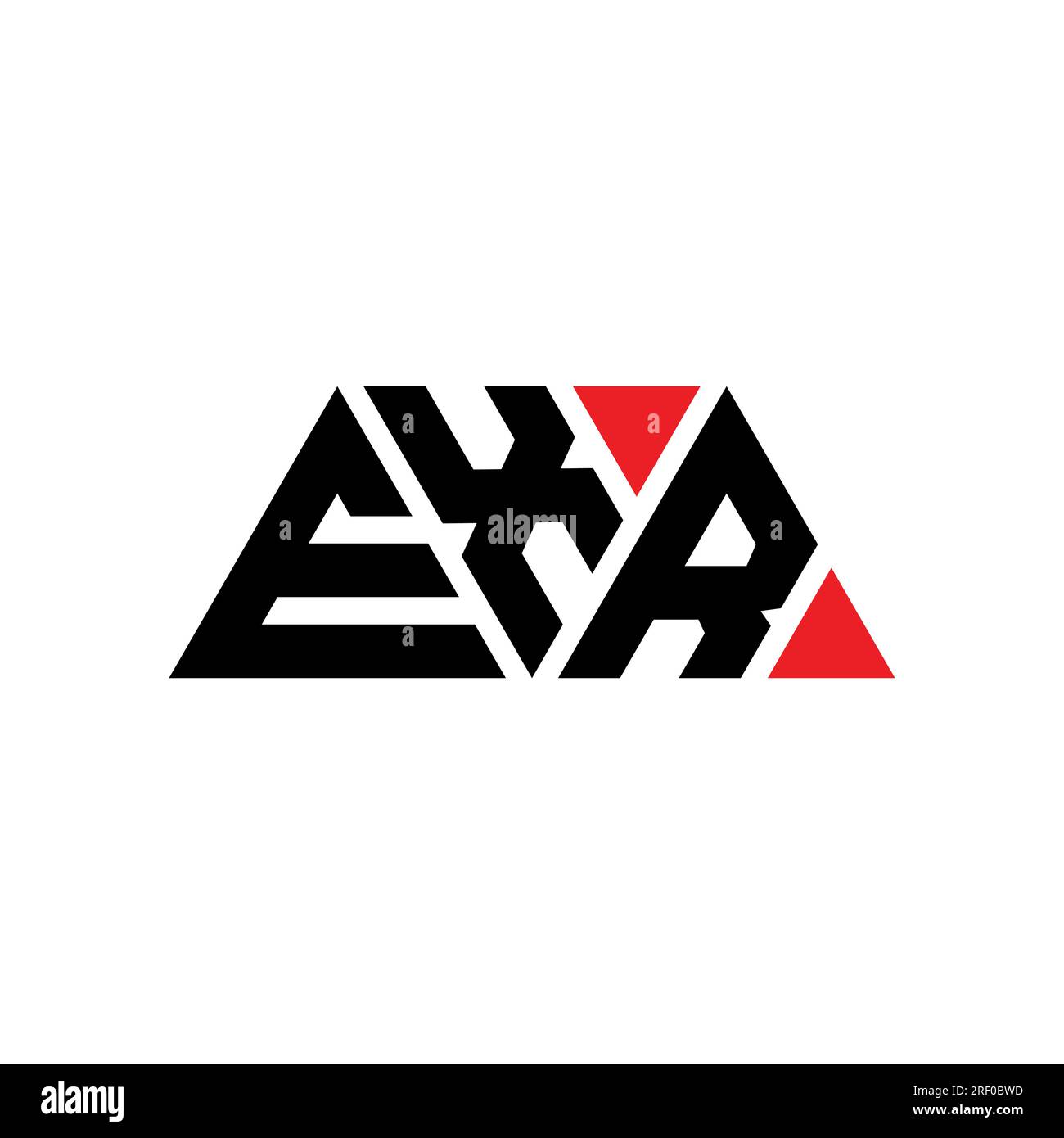 EXR triangle letter logo design with triangle shape. EXR triangle logo design monogram. EXR ...