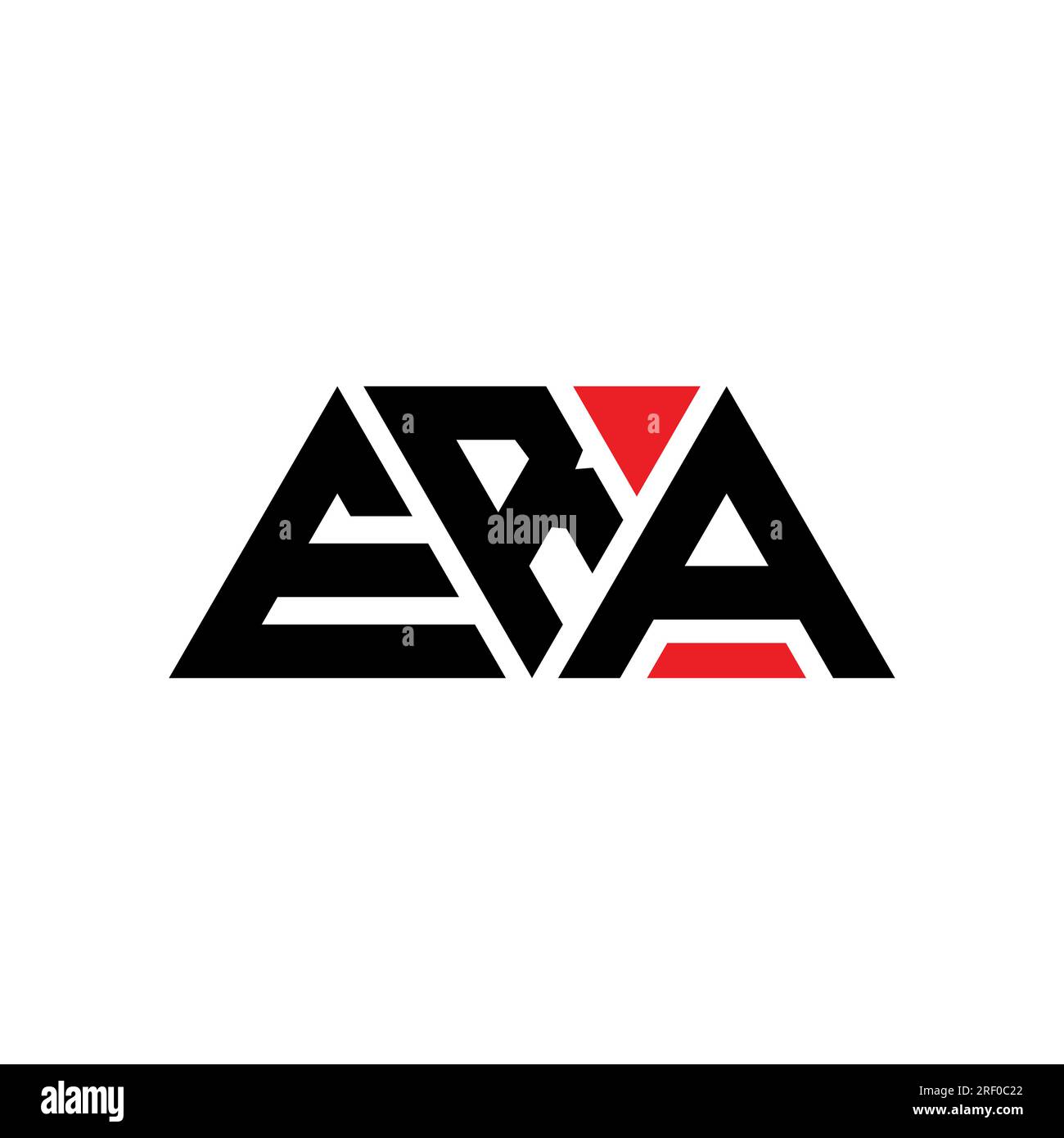 ERA triangle letter logo design with triangle shape. ERA triangle logo ...
