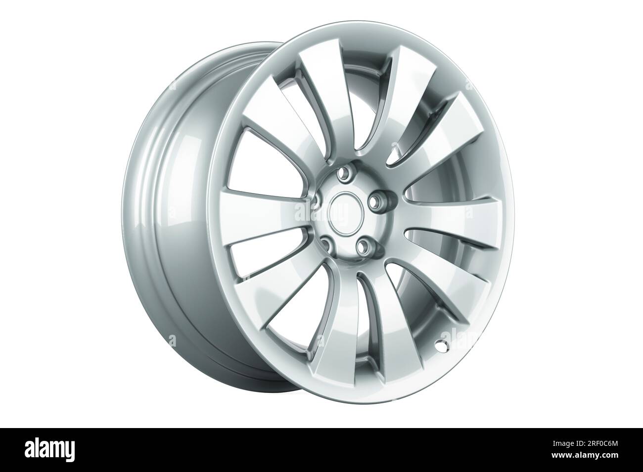 Car rim, 3D rendering isolated on white background Stock Photo - Alamy