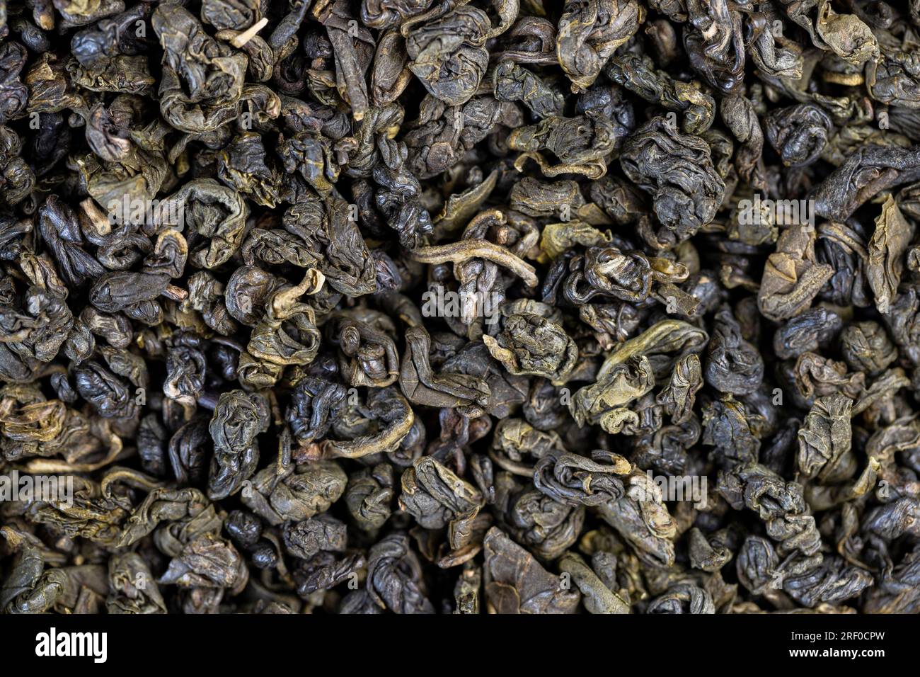 dried tea leaves for making tea, ready for making green tea dried high ...