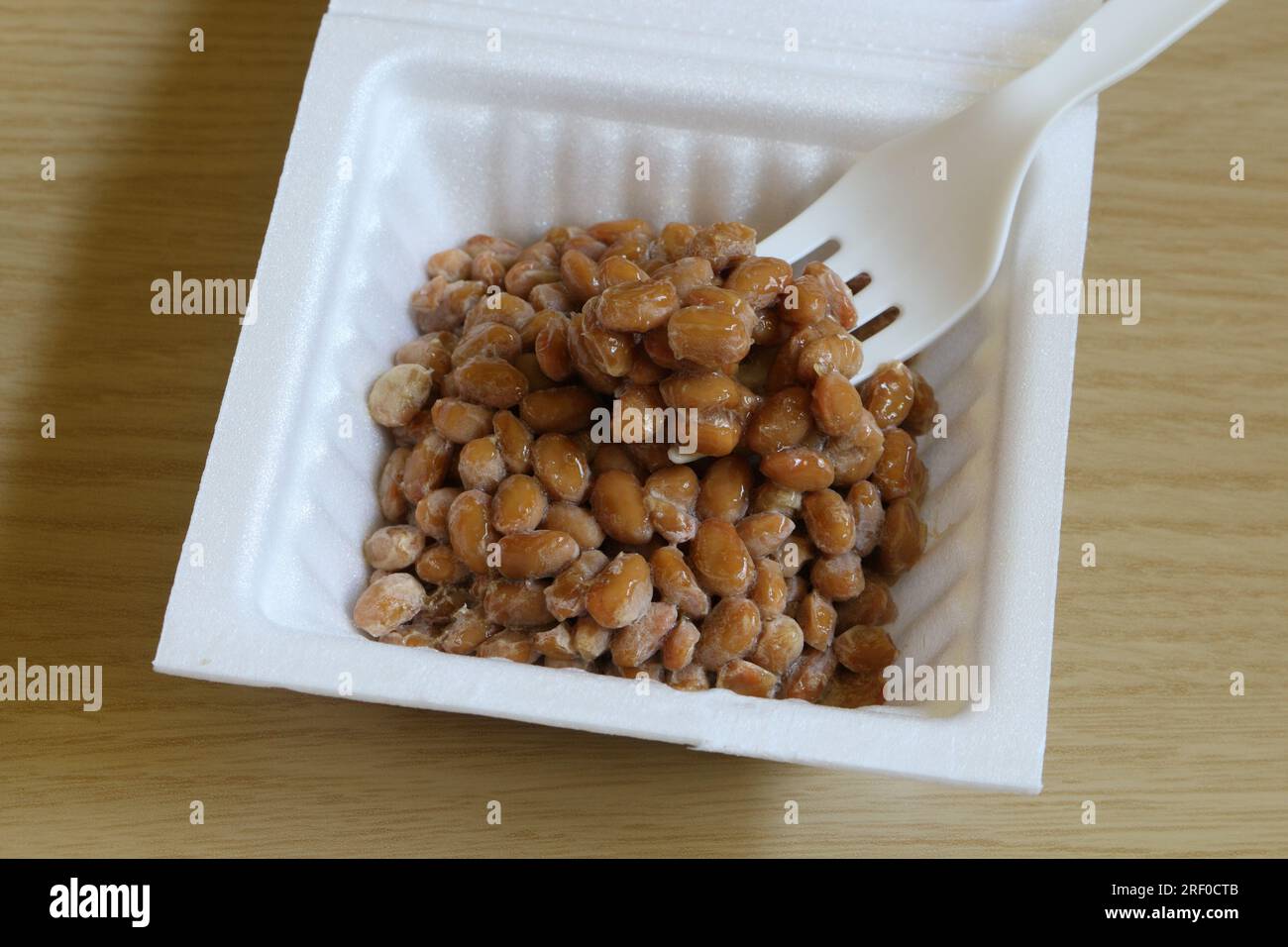 Fermented Soybeans, Natto, Japanese snack healthy superfood Stock Photo ...