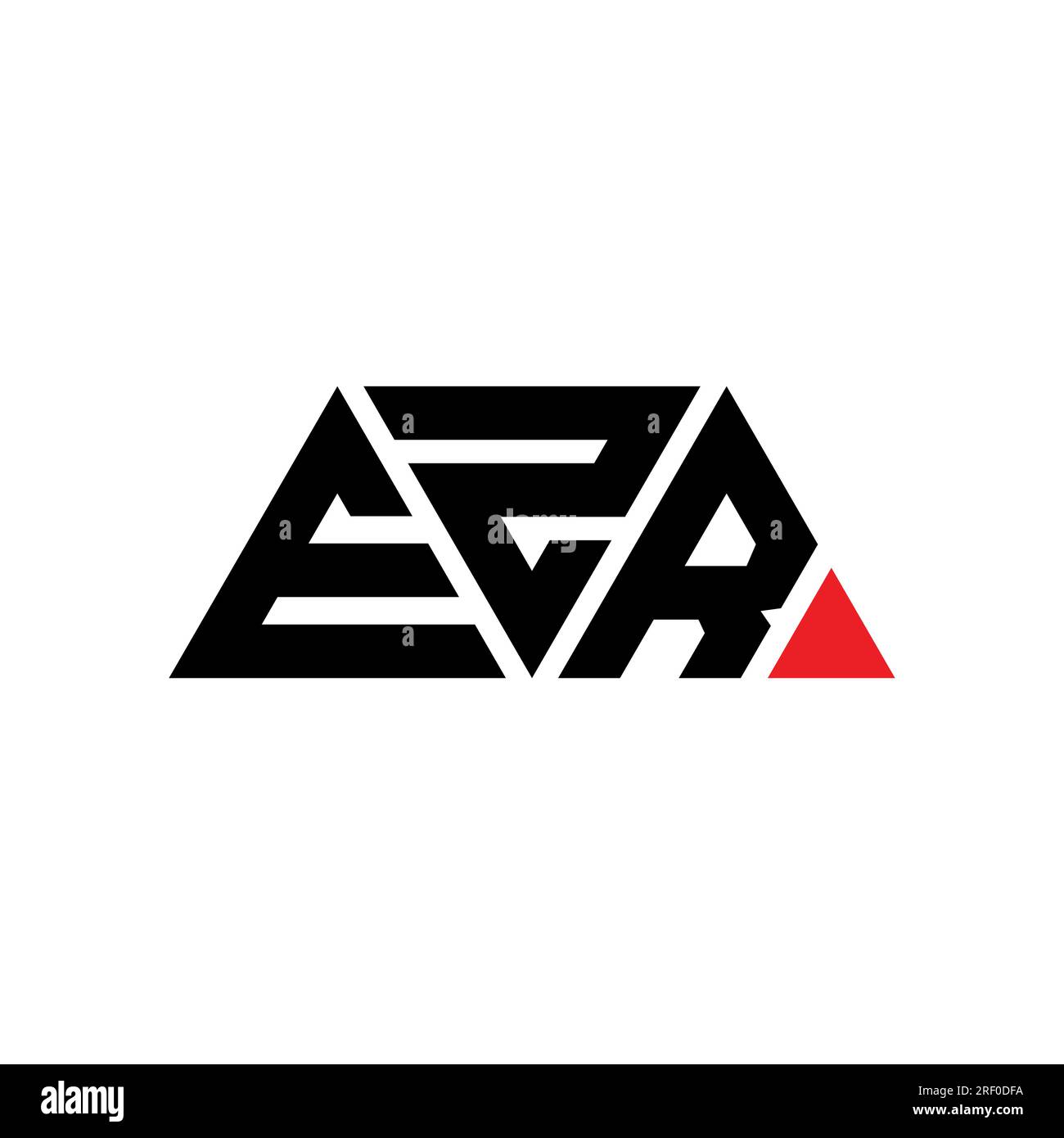 EZR triangle letter logo design with triangle shape. EZR triangle logo ...