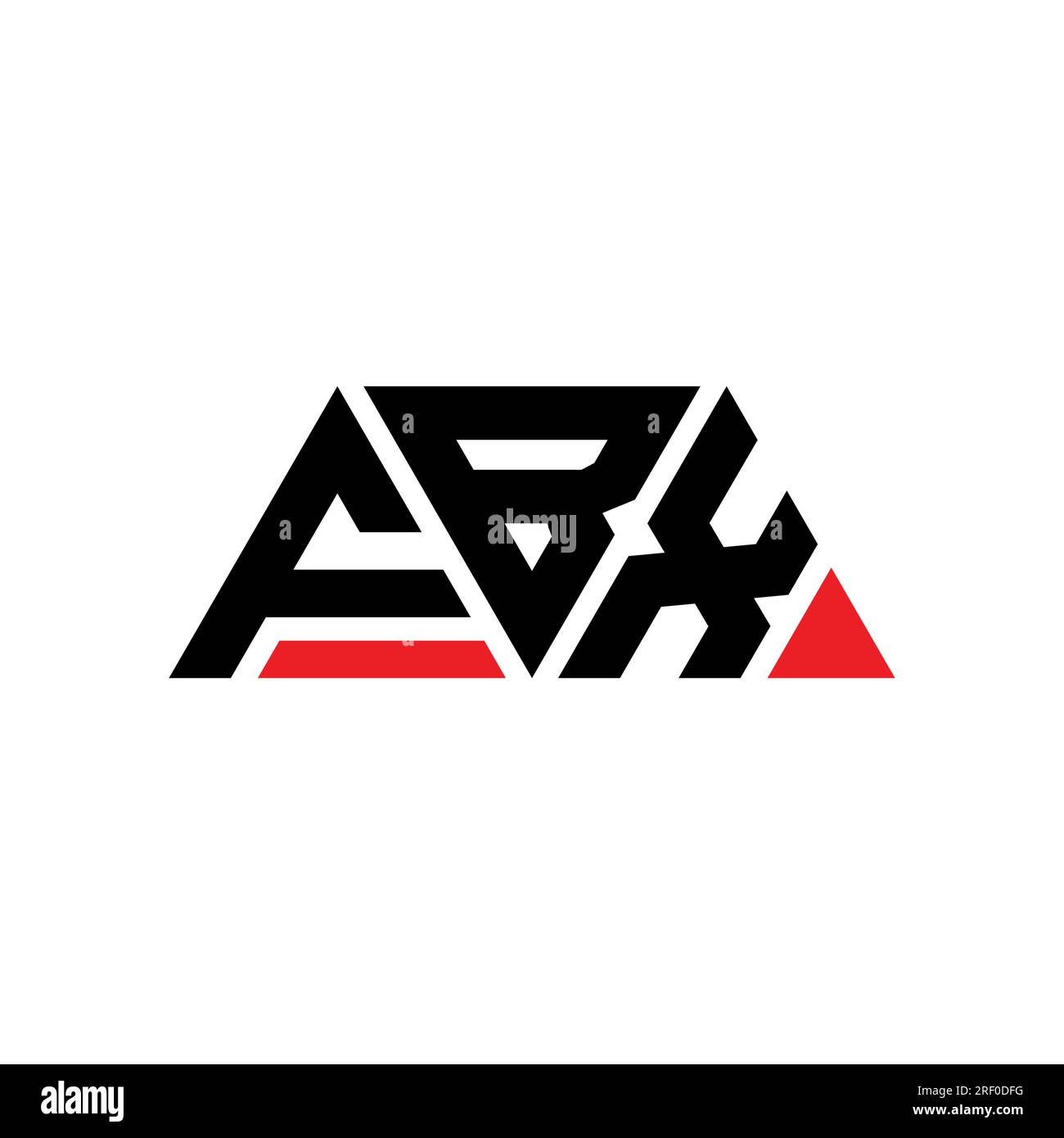 FBX triangle letter logo design with triangle shape. FBX triangle logo ...