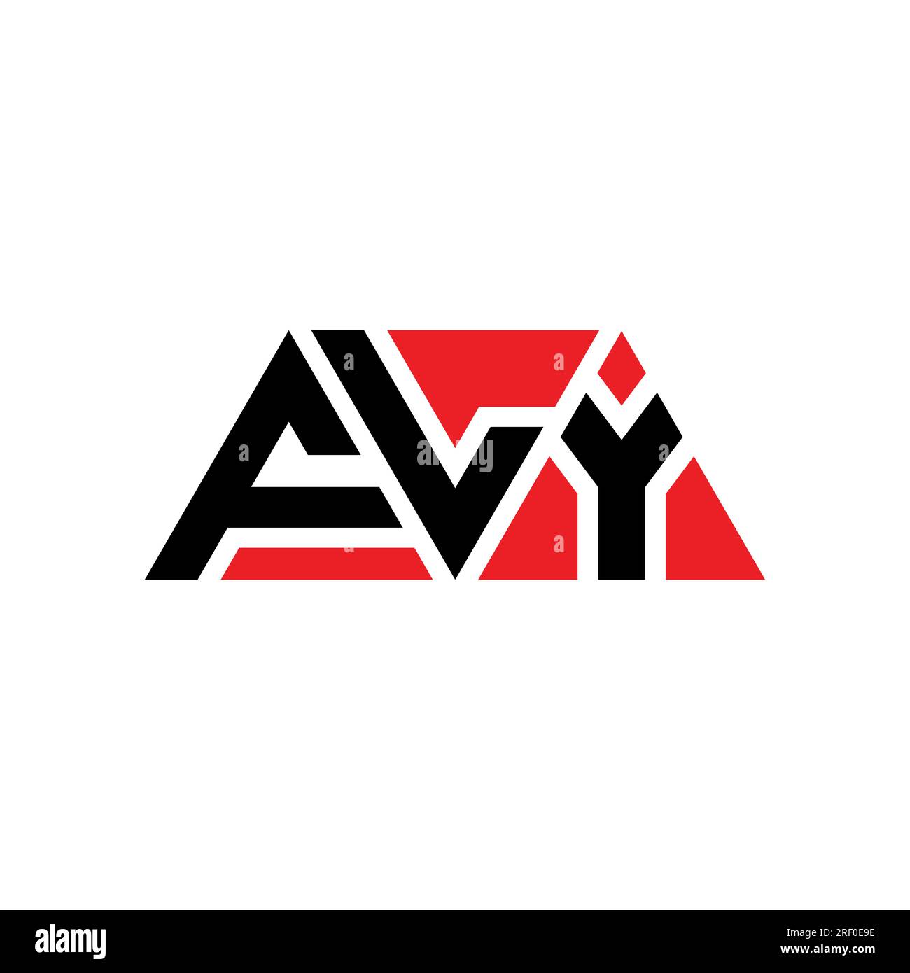 FLY triangle letter logo design with triangle shape. FLY triangle logo ...