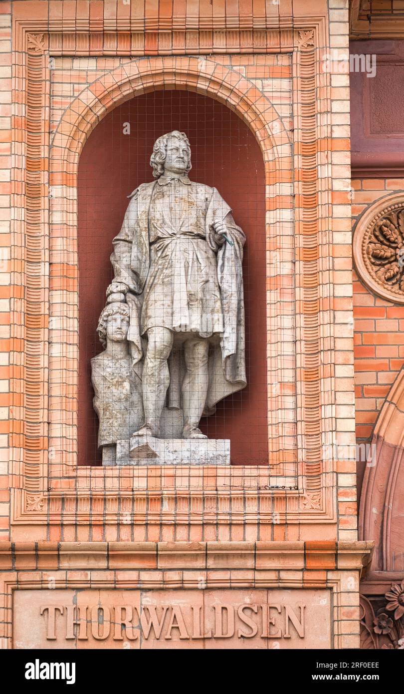 Sculpture of Bertel Thorvaldsen or Thorwaldsen a Danish Icelandic ...