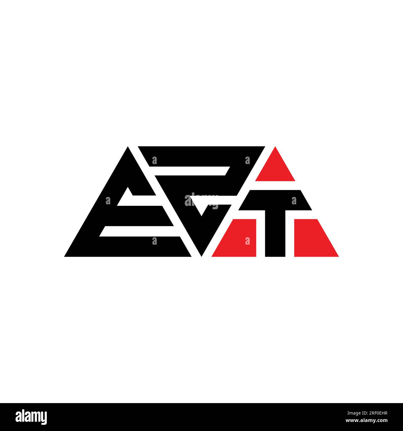 EZT triangle letter logo design with triangle shape. EZT triangle logo ...