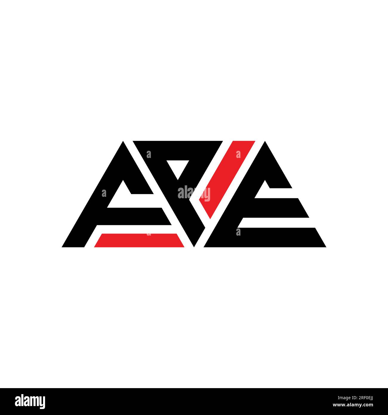 FPE triangle letter logo design with triangle shape. FPE triangle logo ...