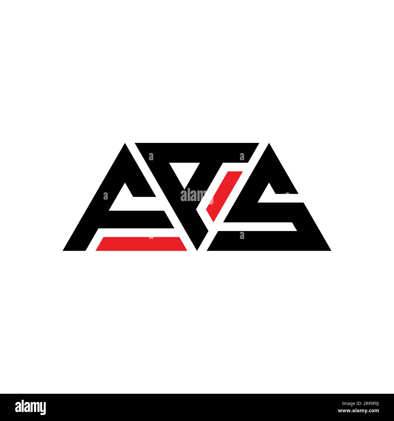 FAS triangle letter logo design with triangle shape. FAS triangle logo ...