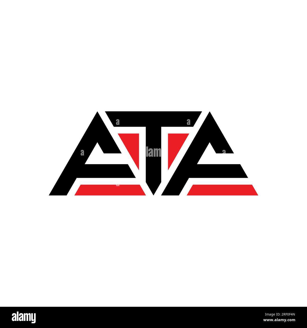 FTF triangle letter logo design with triangle shape. FTF triangle logo ...
