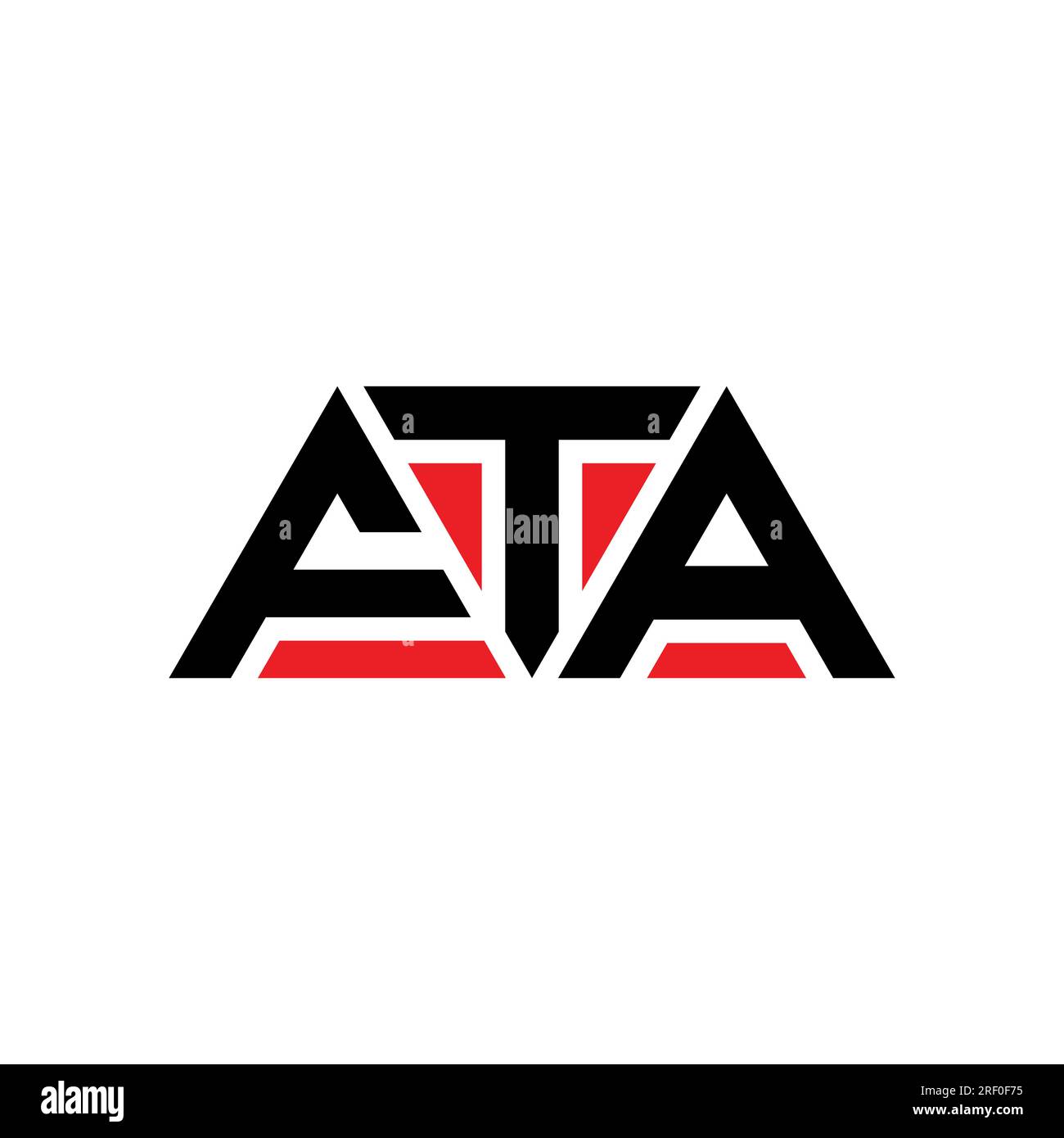 FTA triangle letter logo design with triangle shape. FTA triangle logo ...