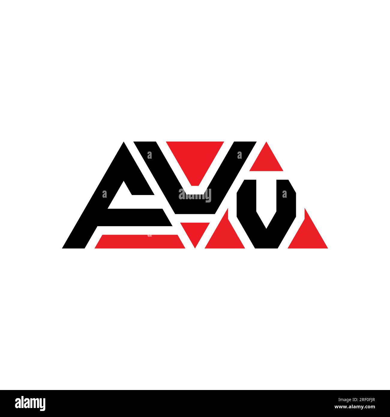 FUV triangle letter logo design with triangle shape. FUV triangle logo ...