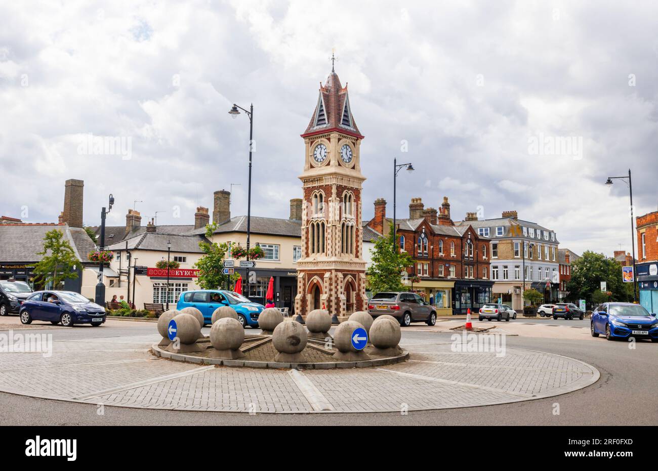 The Queen Victoria Jubilee Clock Tower erected in 1890 to commemorate ...