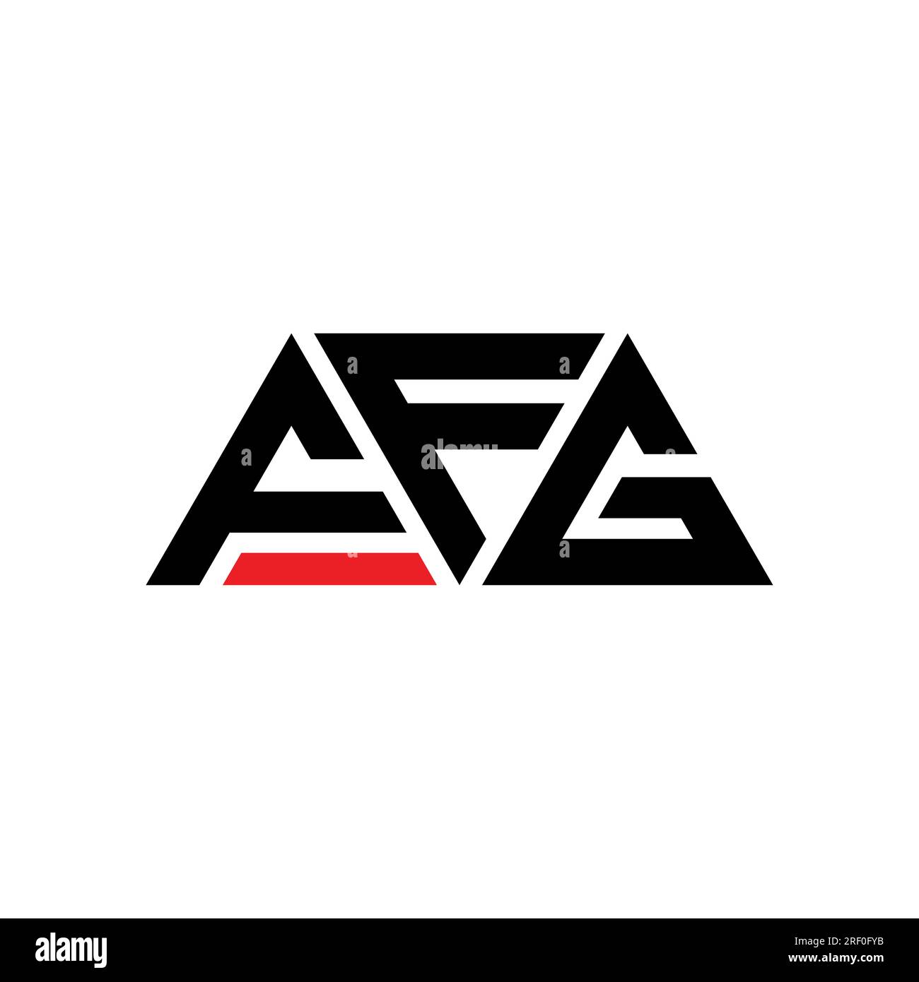 FFG triangle letter logo design with triangle shape. FFG triangle logo ...