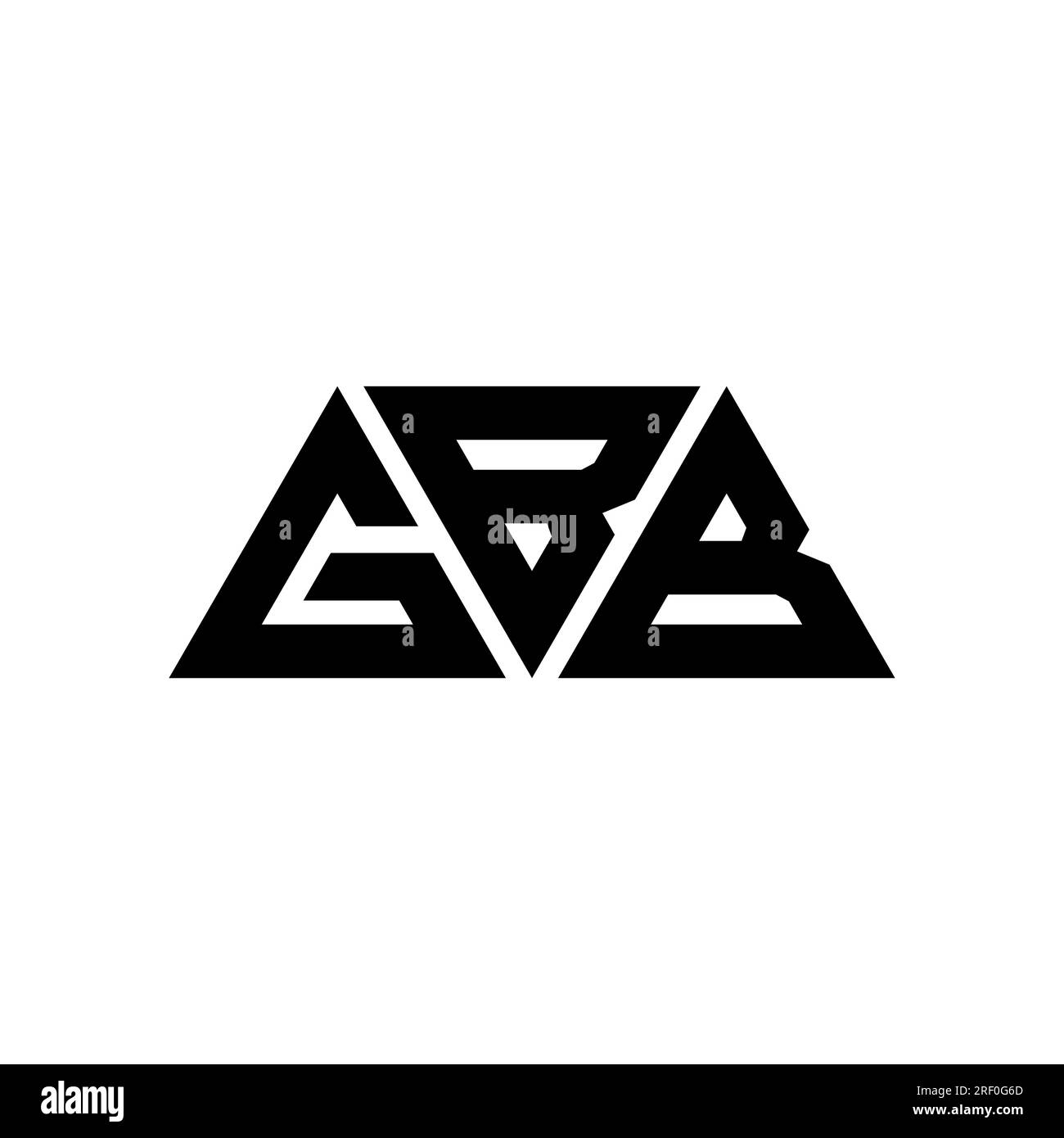 GBB triangle letter logo design with triangle shape. GBB triangle logo ...