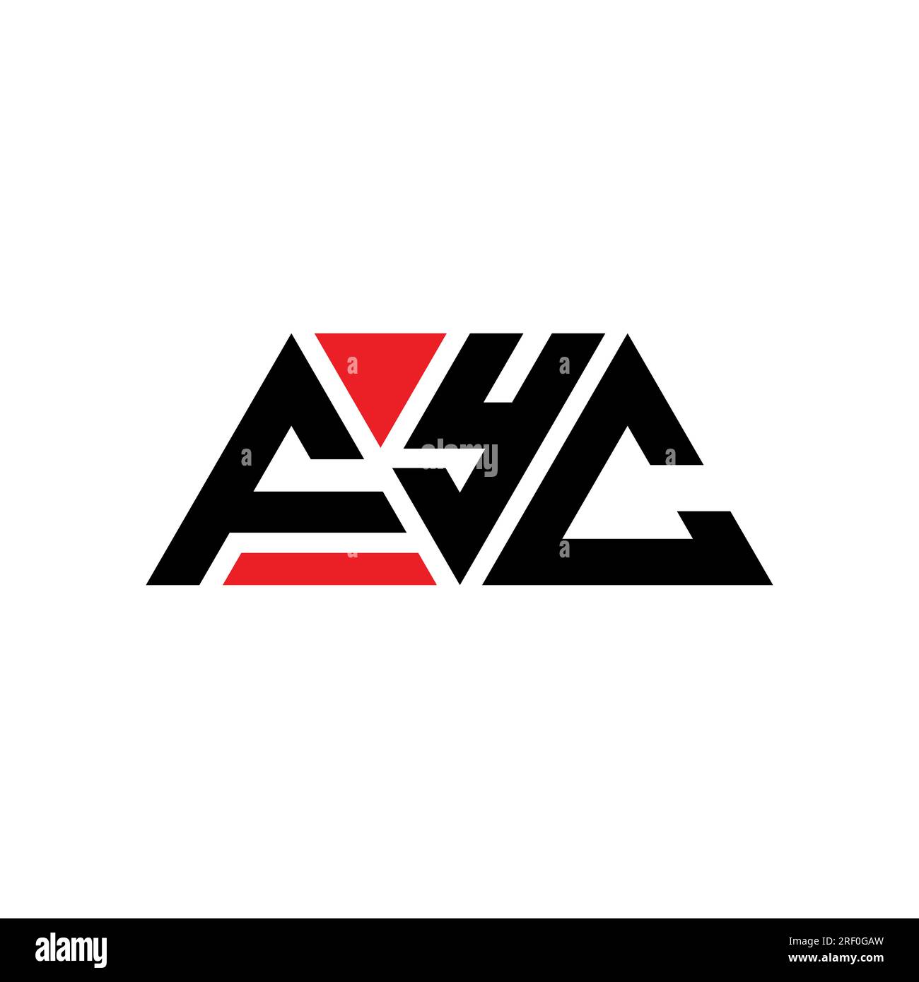 FYC triangle letter logo design with triangle shape. FYC triangle logo ...