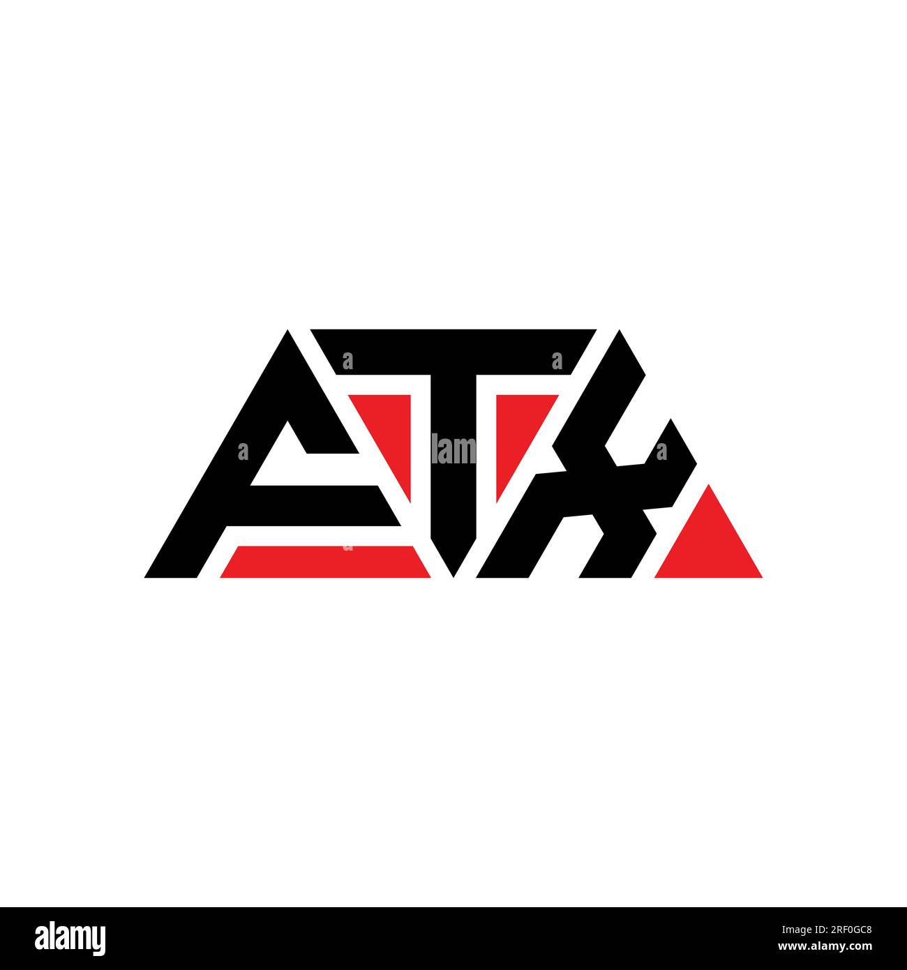 FTX triangle letter logo design with triangle shape. FTX triangle logo ...