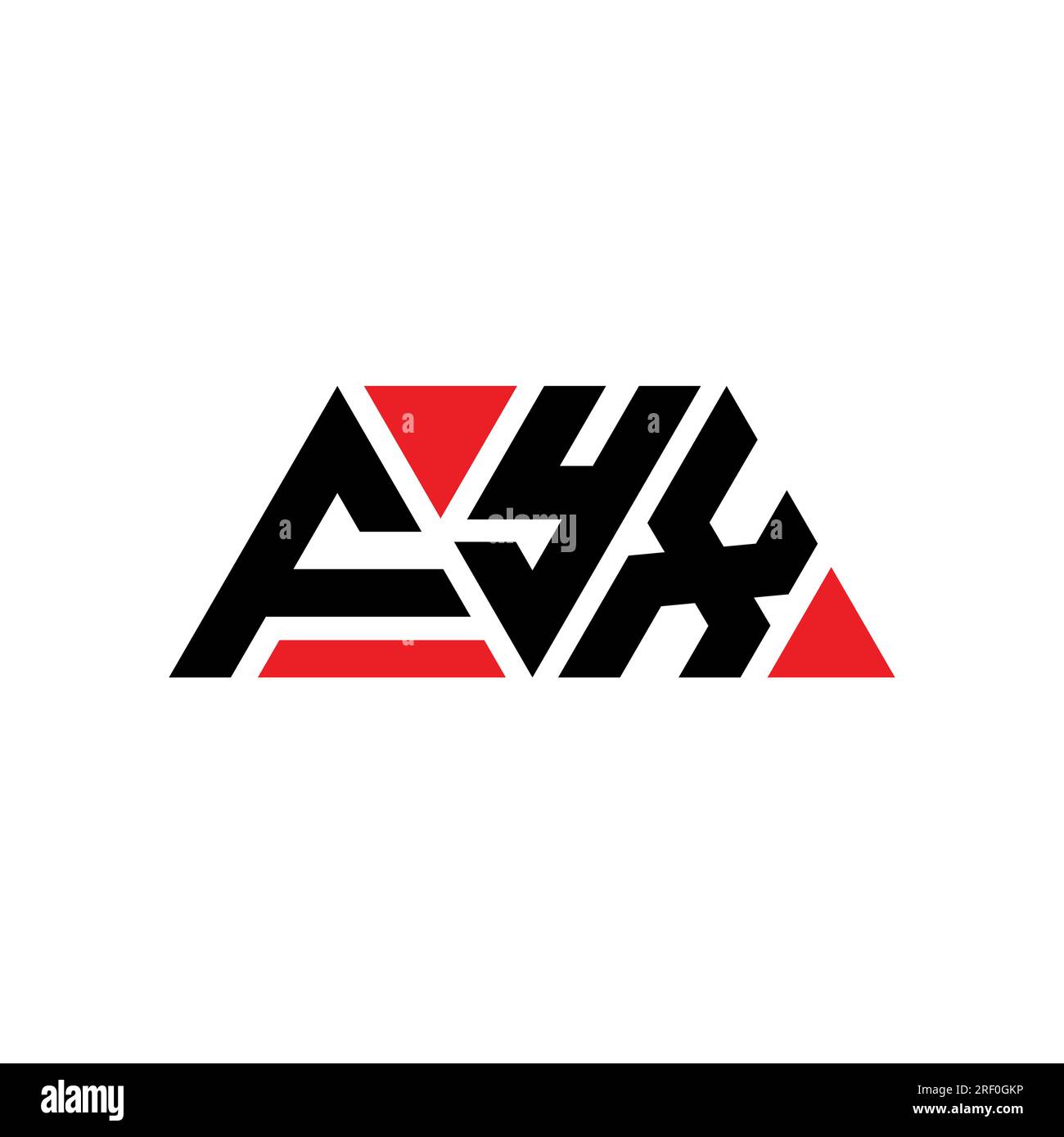 FYX triangle letter logo design with triangle shape. FYX triangle logo ...