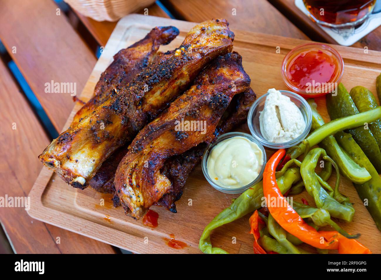 Pecena veprova zebra, czech cuisine Stock Photo - Alamy