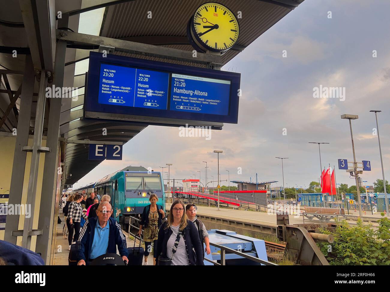 Railway station on June 23, 2023 in Westerland, Sylt Island, Germany ...