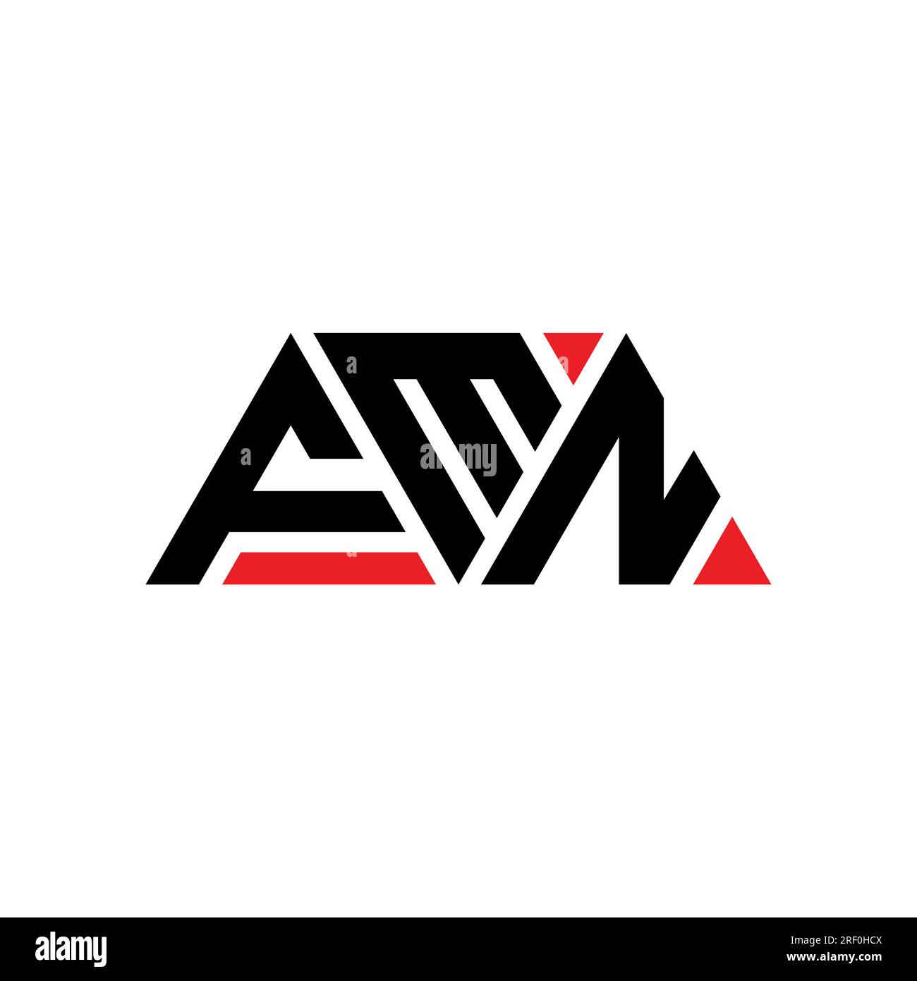 FMN triangle letter logo design with triangle shape. FMN triangle logo ...