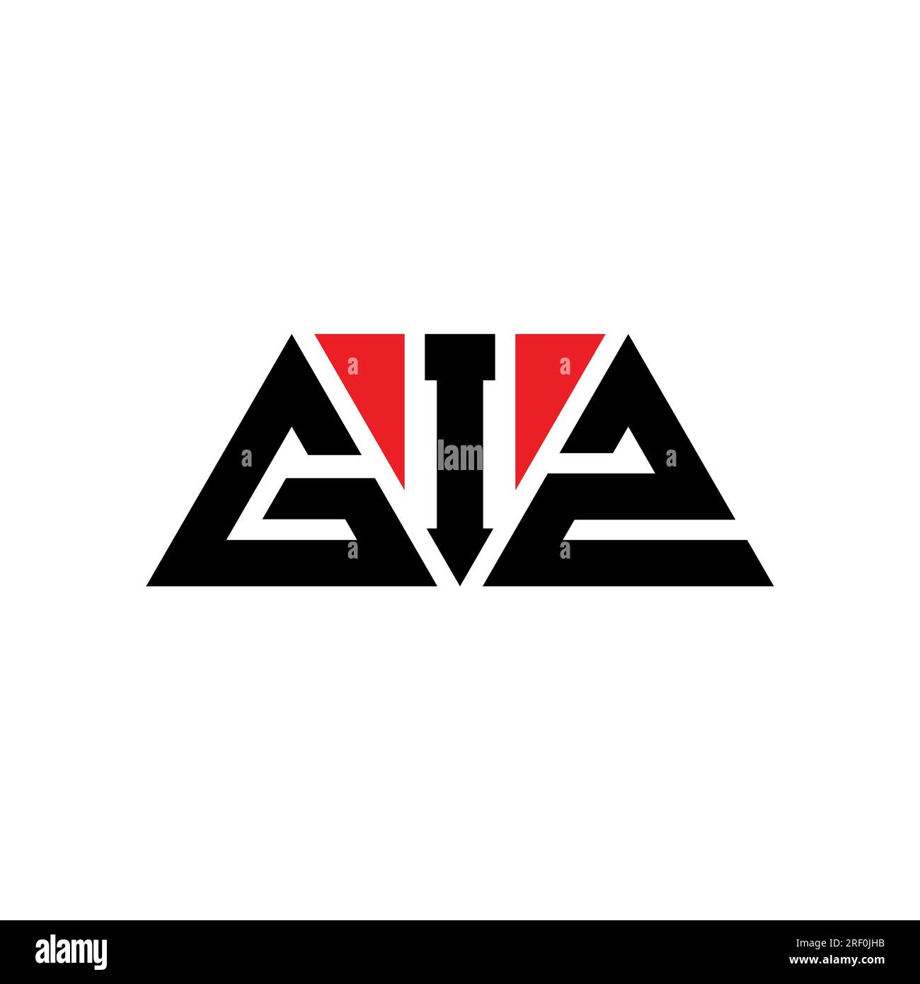 GIZ triangle letter logo design with triangle shape. GIZ triangle logo ...