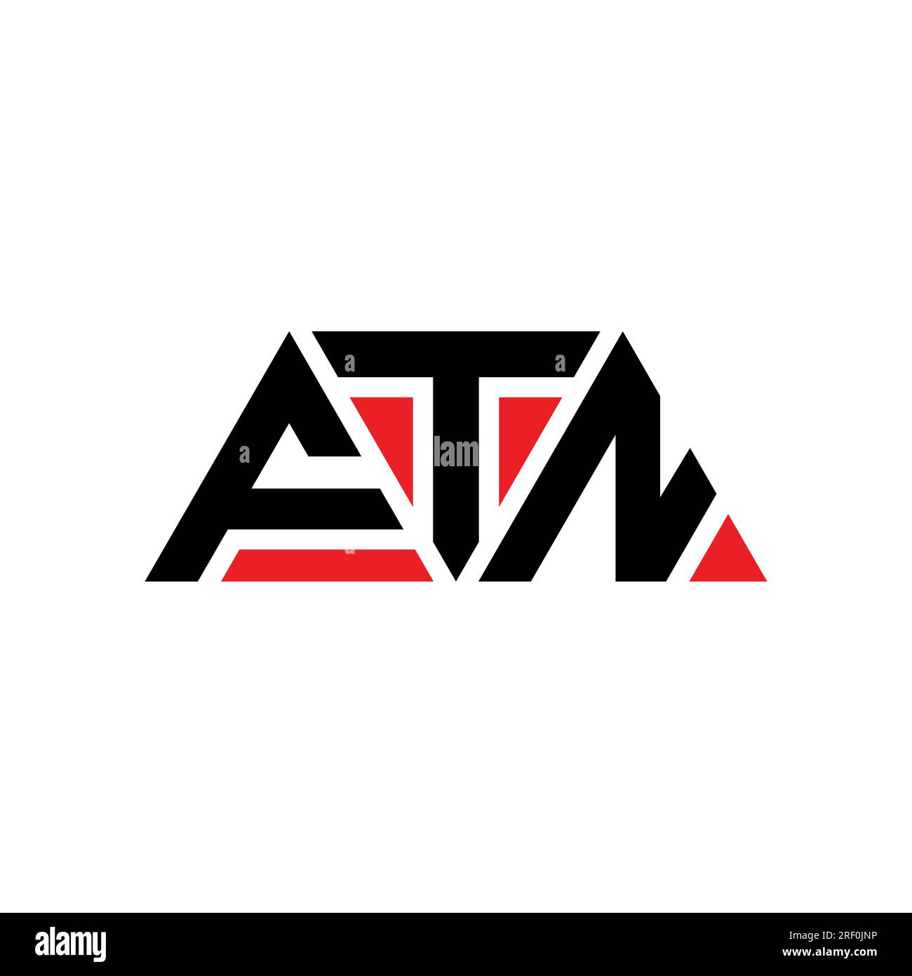 FTN triangle letter logo design with triangle shape. FTN triangle logo ...