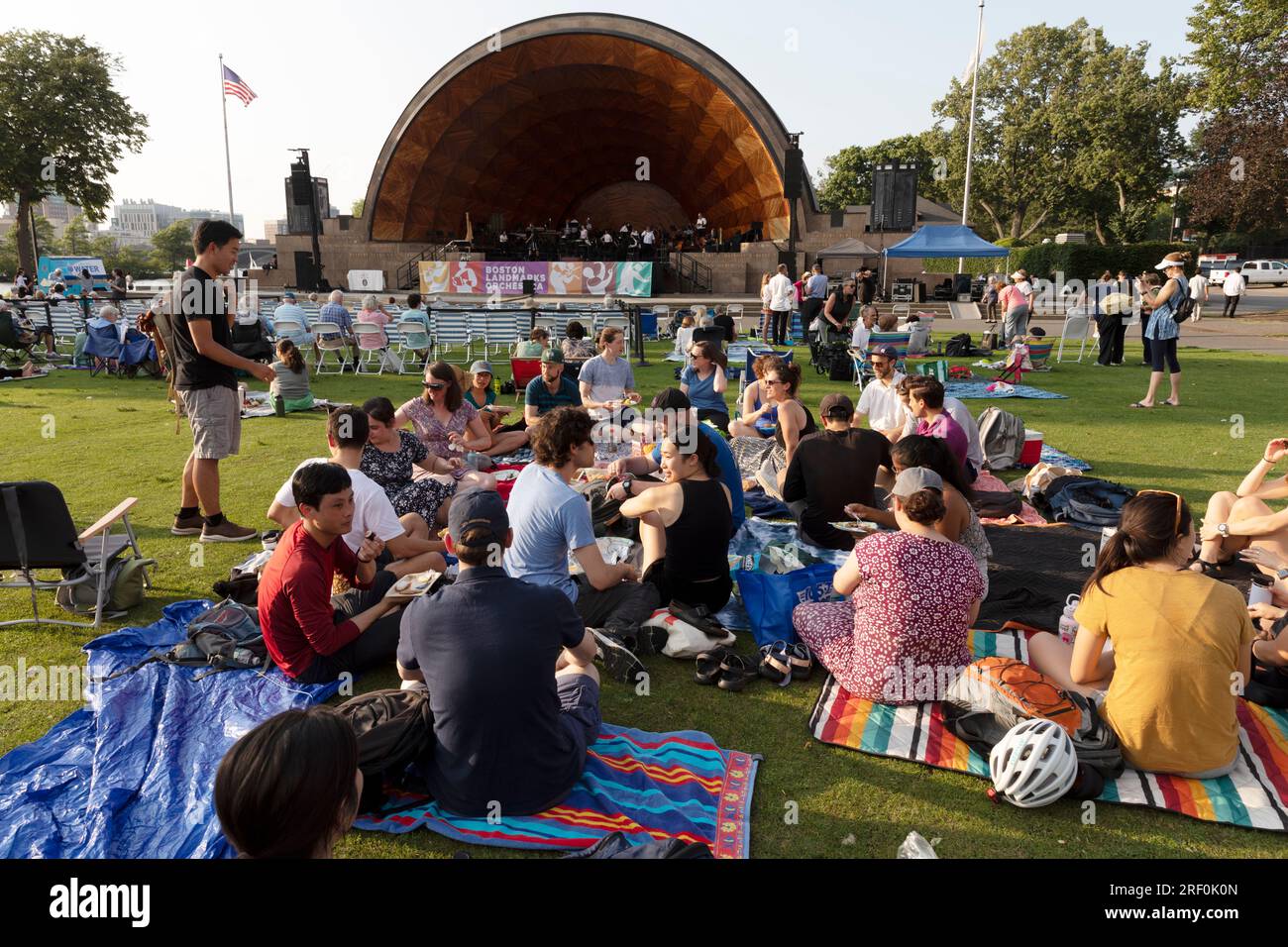 Boston Landmarks Orchestra at the Hatch Shell on the Esplanade, Boston ...