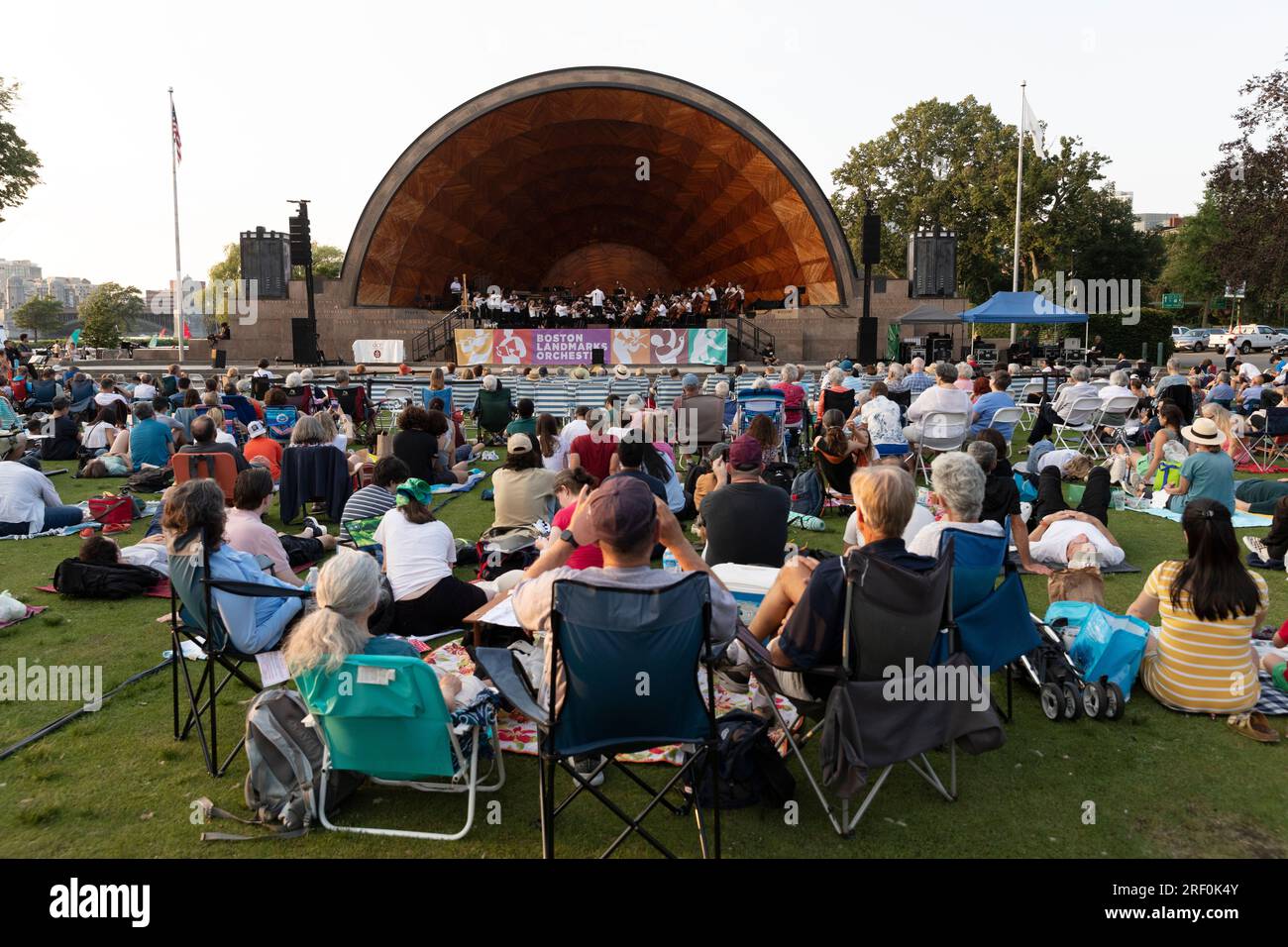 Boston Landmarks Orchestra at the Hatch Shell on the Esplanade, Boston ...