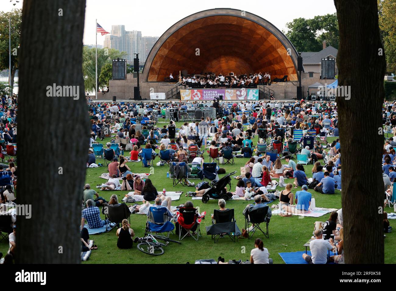 Boston Landmarks Orchestra at the Hatch Shell on the Esplanade, Boston ...
