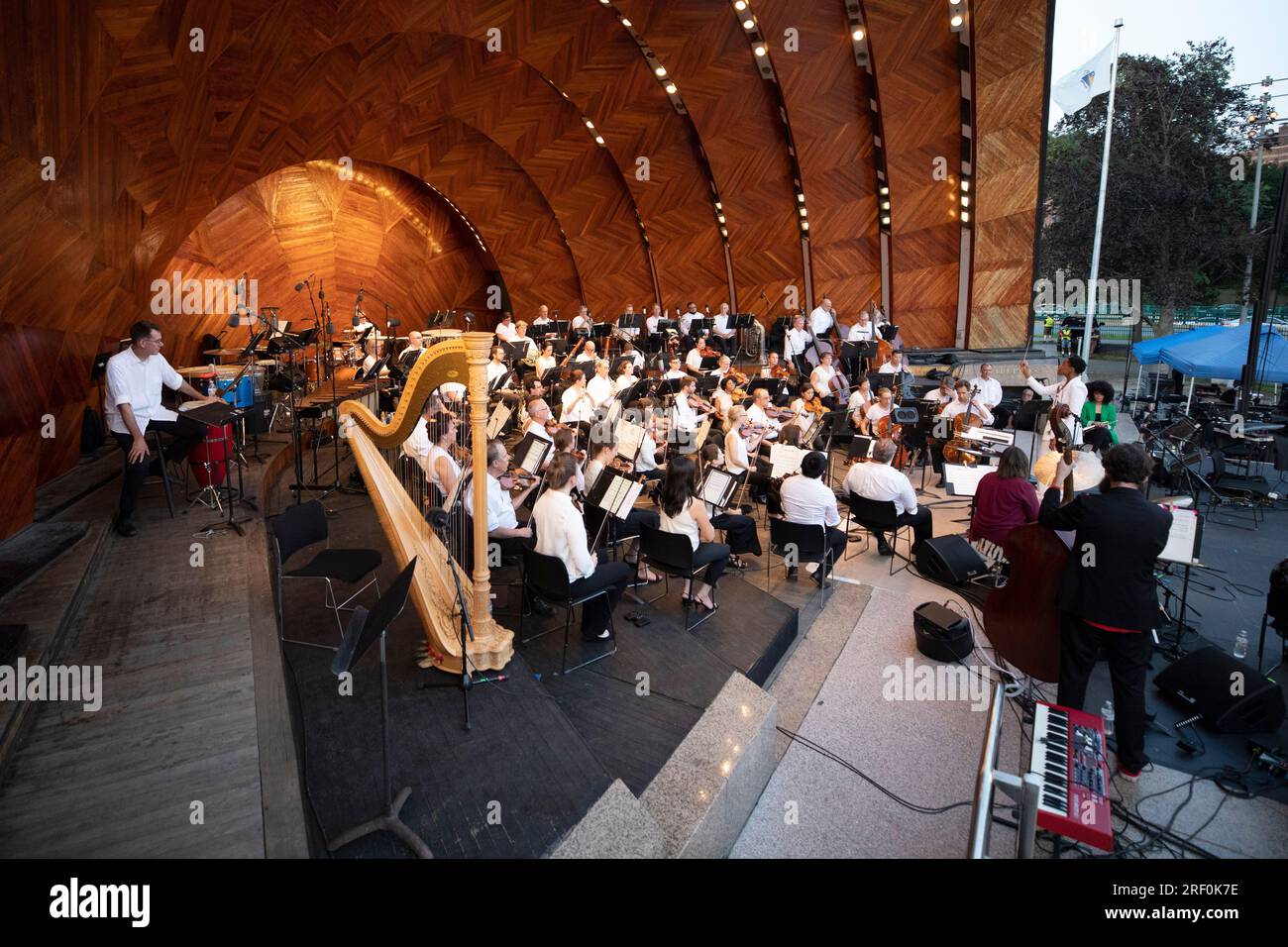 Boston Landmarks Orchestra performance at the Hatch Shell Boston ...
