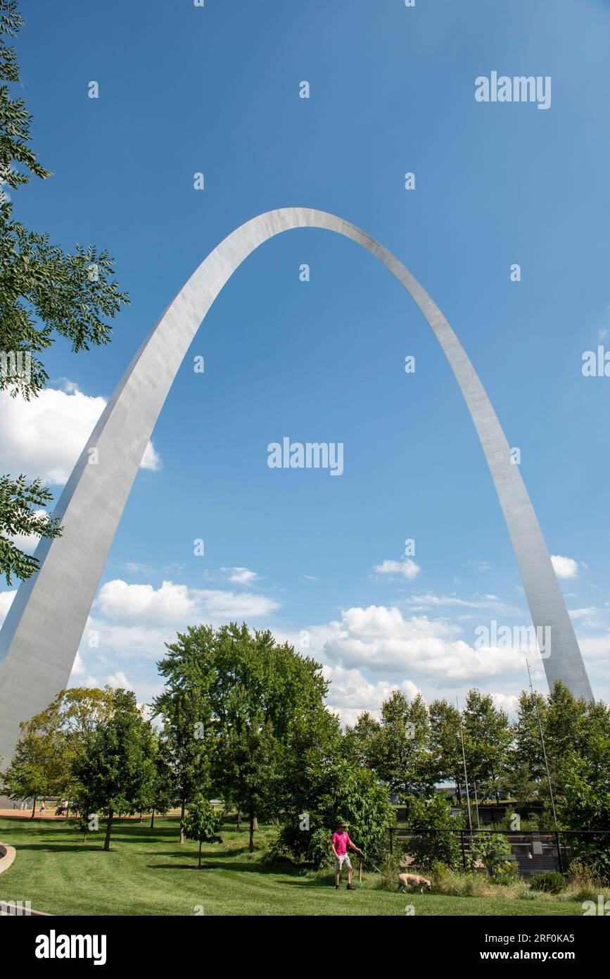 Gateway Arch in Gateway Arch National Park in St. Louis, Missouri Stock ...
