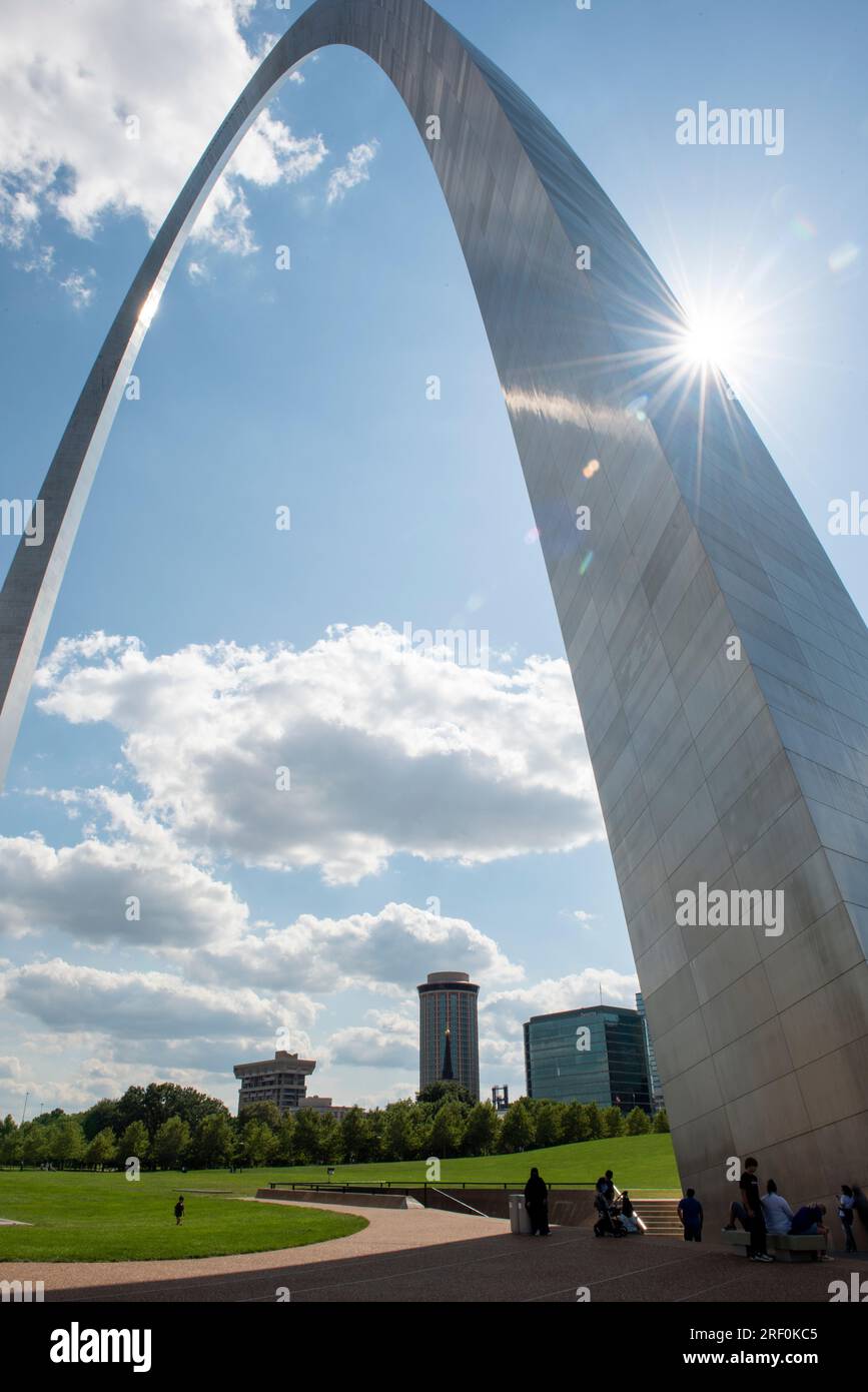 Gateway Arch in Gateway Arch National Park in St. Louis, Missouri Stock ...