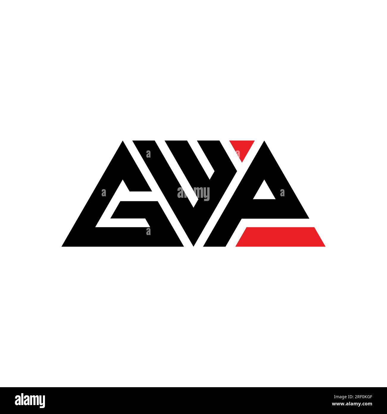 GWP triangle letter logo design with triangle shape. GWP triangle logo ...